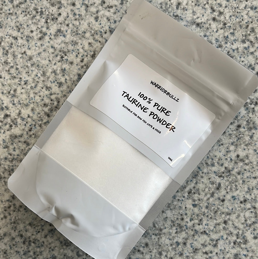 Pure Taurine Powder 100g – All Raw Ltd